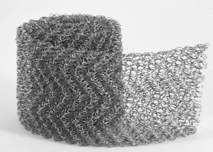 Knitted Wire Mesh Washer Stainless Steel Wire 0.12mm 35mm Elastic Core ...